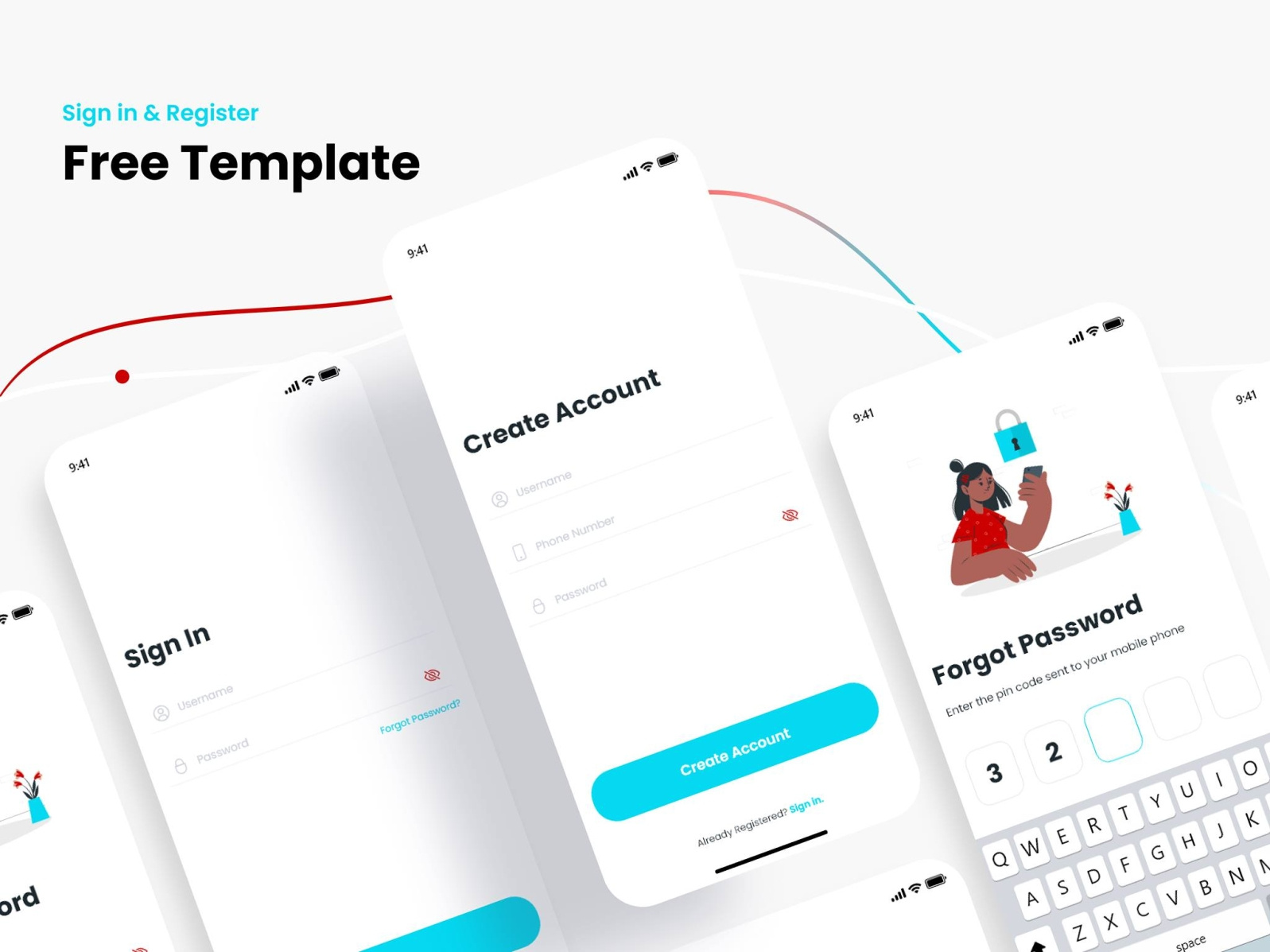 Sign In & Register (UI/UX Design) by Zia Uddin on Dribbble