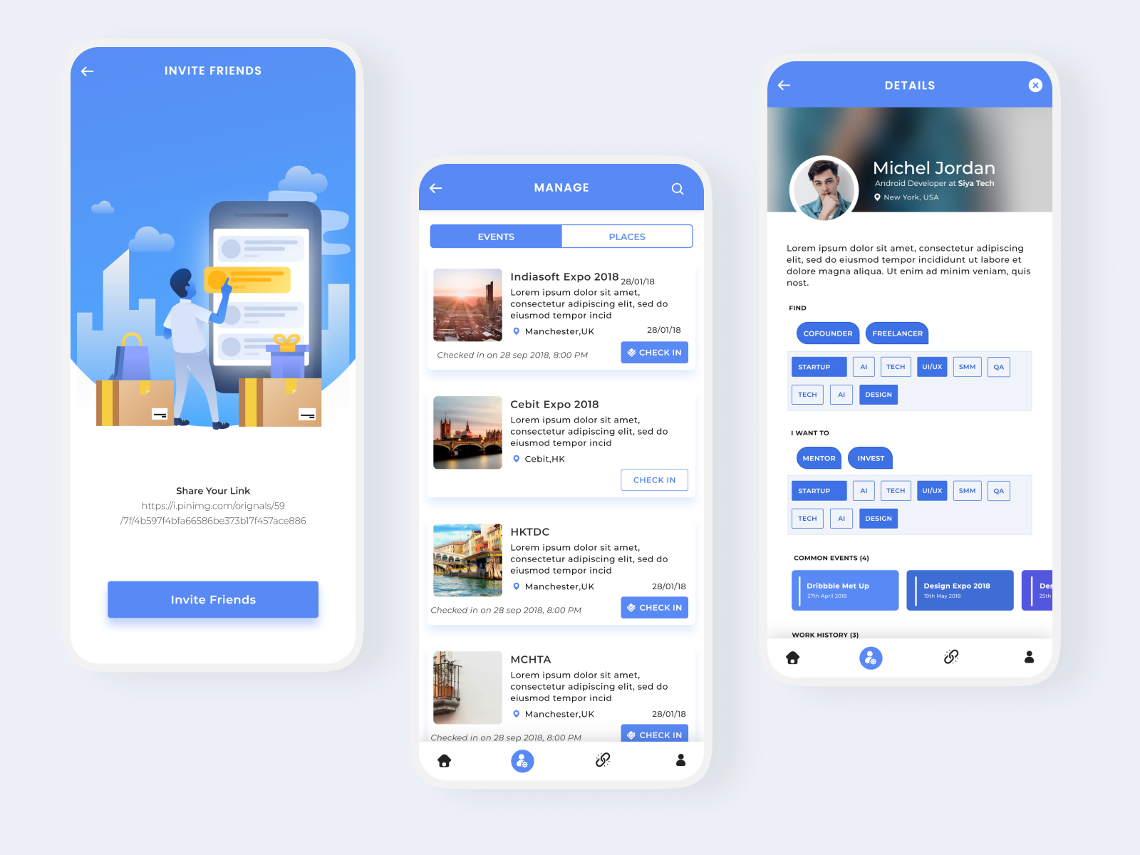 Social Networking App by Siya Tech Ventures on Dribbble