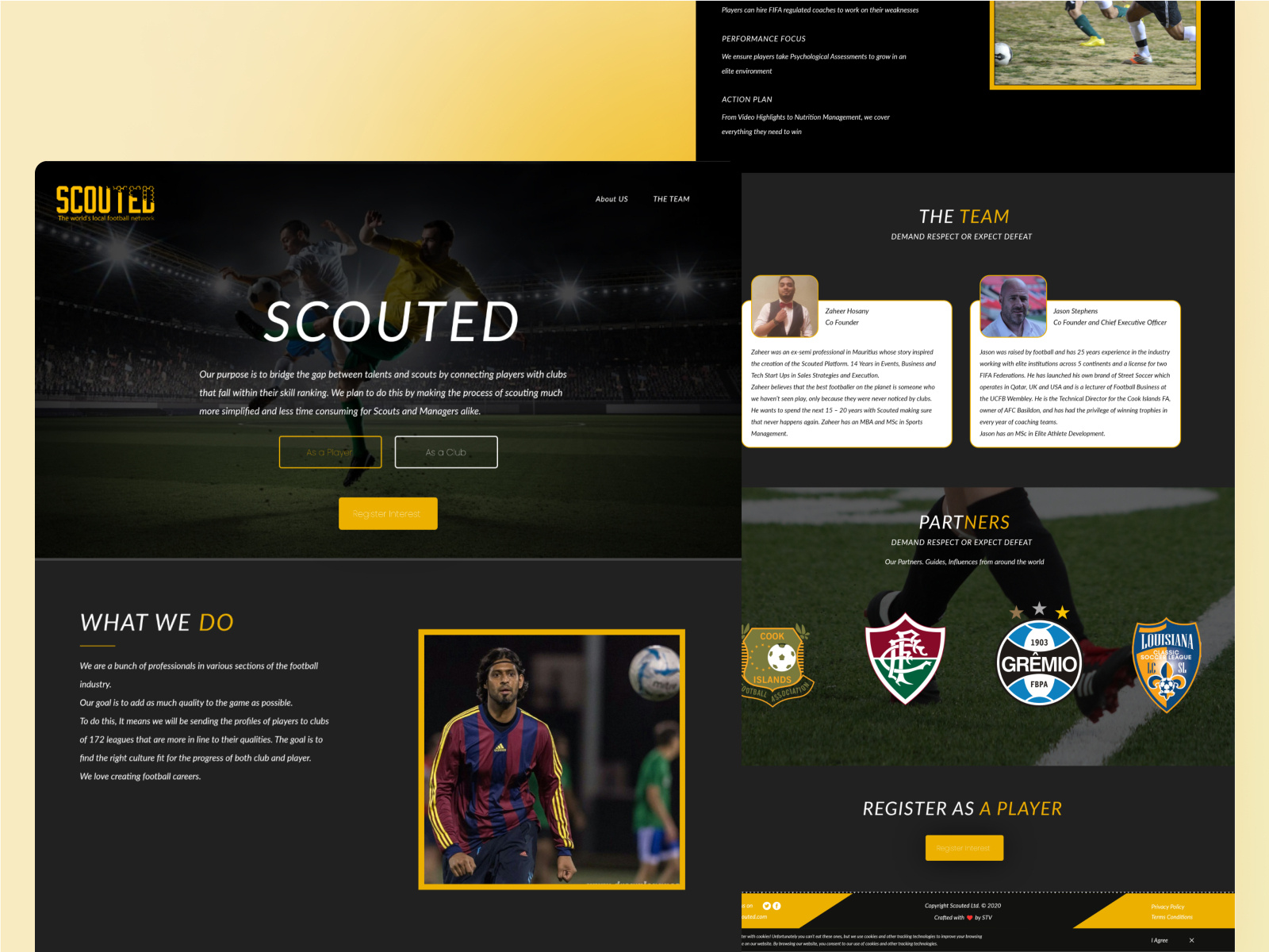 Scouted : simplify scouting website by Siya Tech Ventures on Dribbble