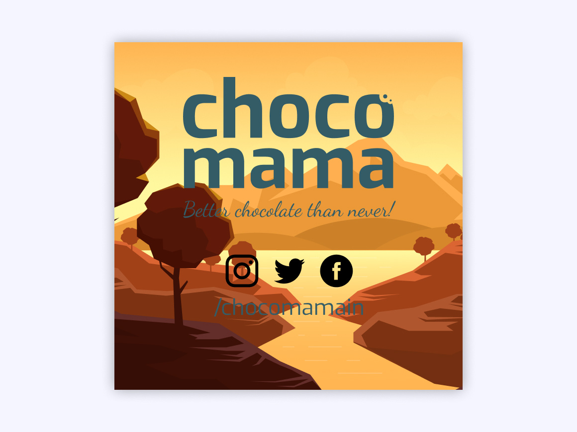 Chocomama Nature by Alvish Baldha on Dribbble