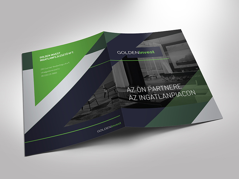 Golden Invest A4 Folder Design by Erik Tailor on Dribbble