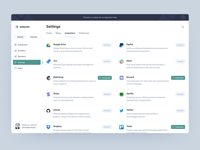Webpixels Design System: Integration Screen by Magdalena Jablonka on ...