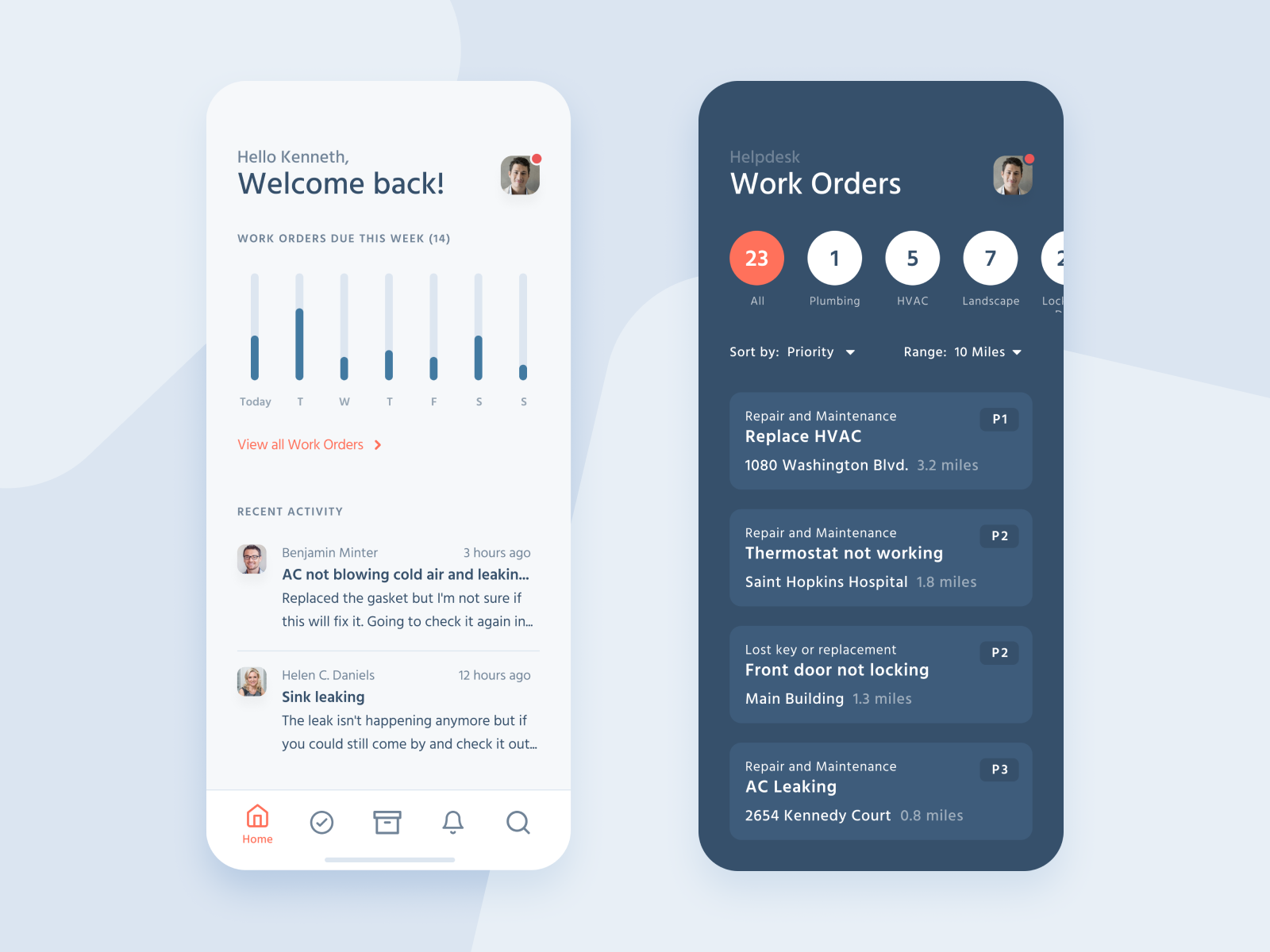 Maintenance management system - Mobile App - 2 by Nuriel Mizrahi on ...