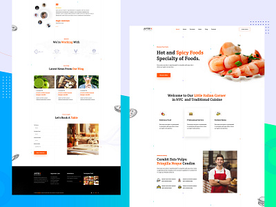 Restaurant Template Design by M M Rahman Akash on Dribbble