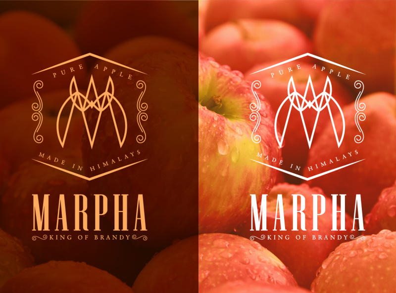 MARPHA BRANDY LOGO by Aavash Gyawali on Dribbble