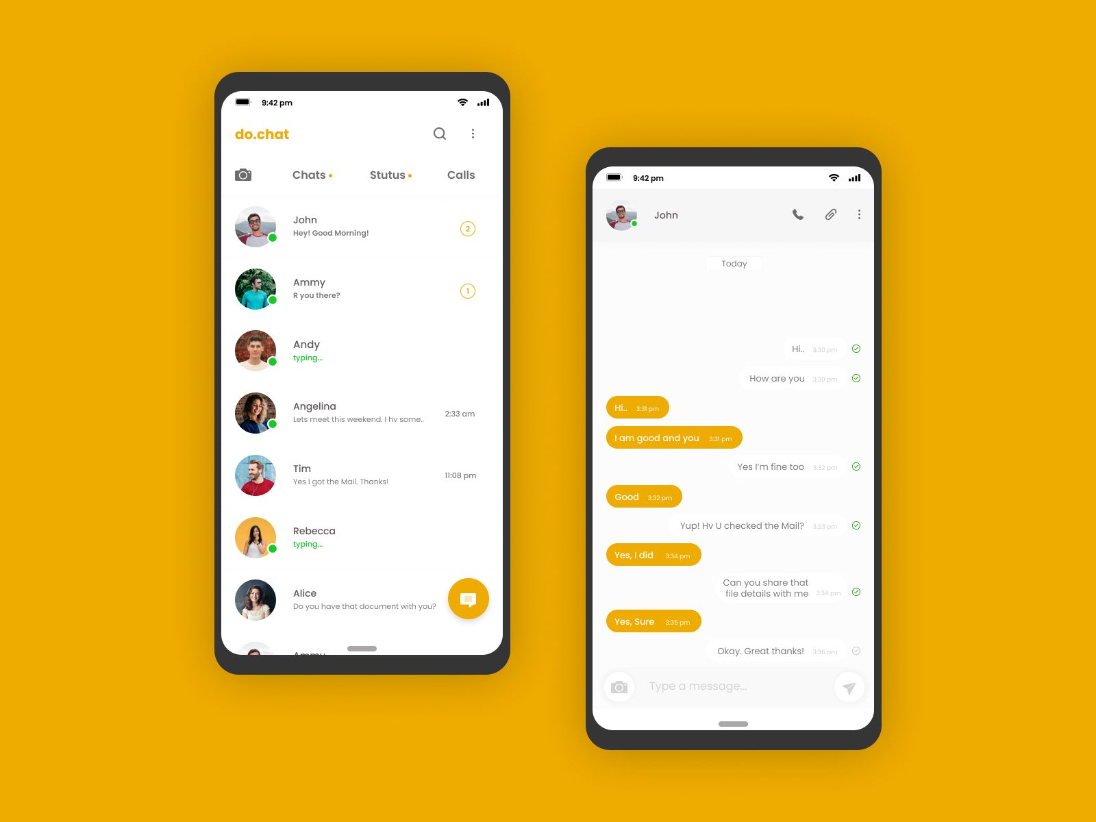 Chat App by prajakta pawar on Dribbble