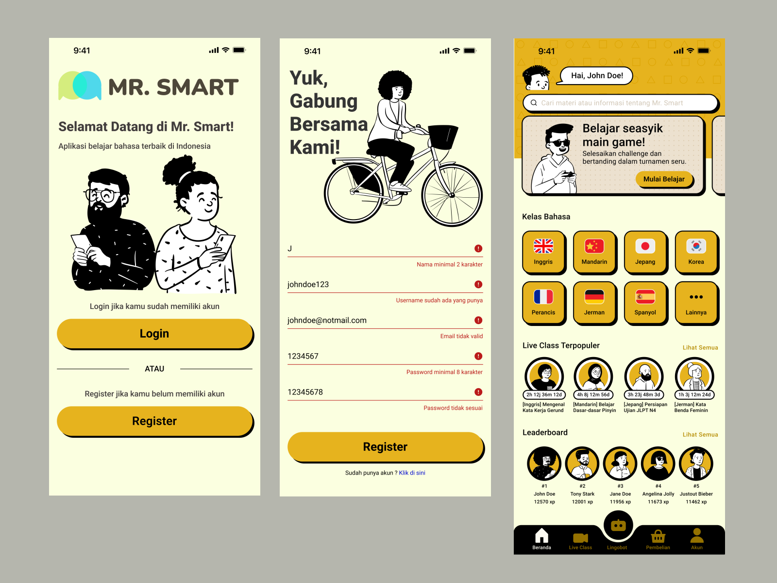 Language Course App by Pamela Sarnia on Dribbble