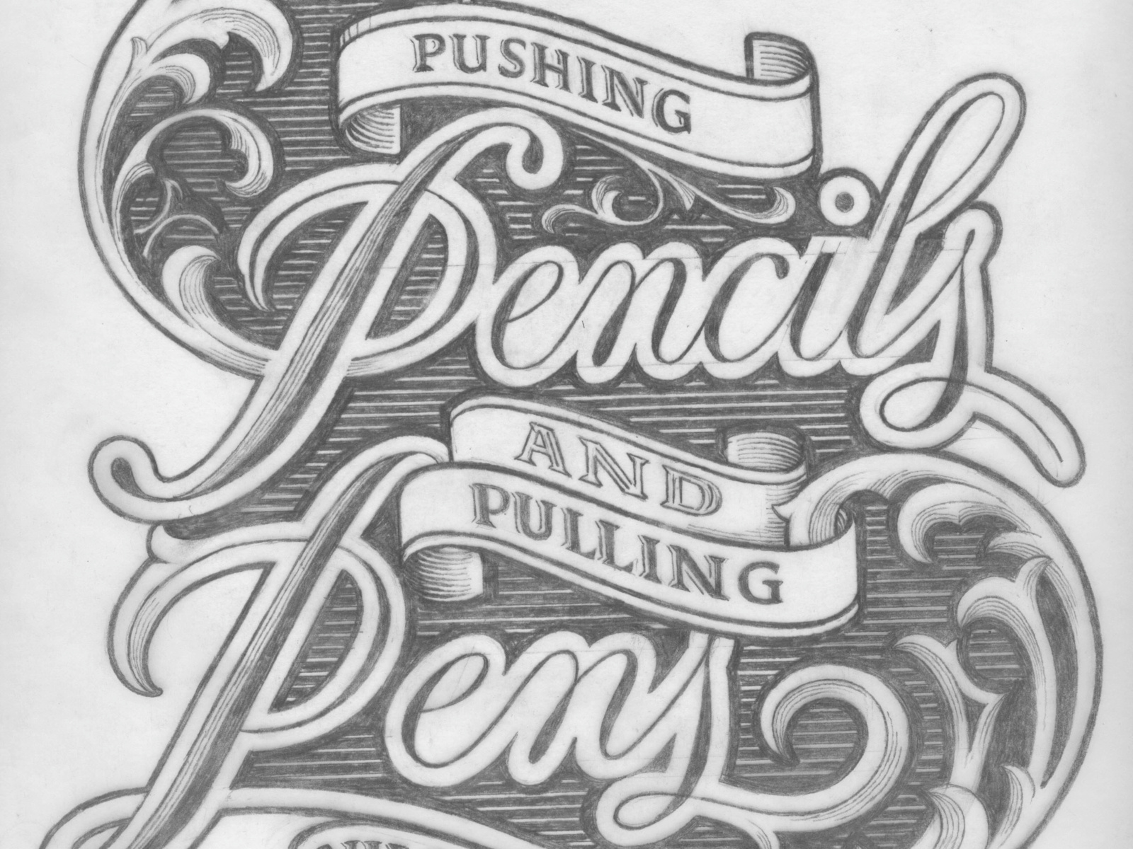 Pushing Pencils And Pulling Pens by Nils Lindstrom on Dribbble