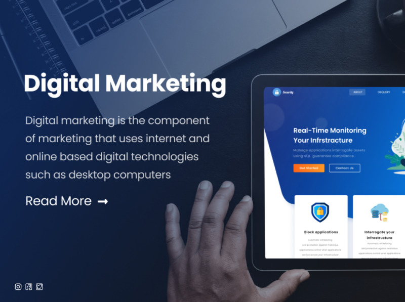 Digital Marketing Banner by Kishan Kanani on Dribbble
