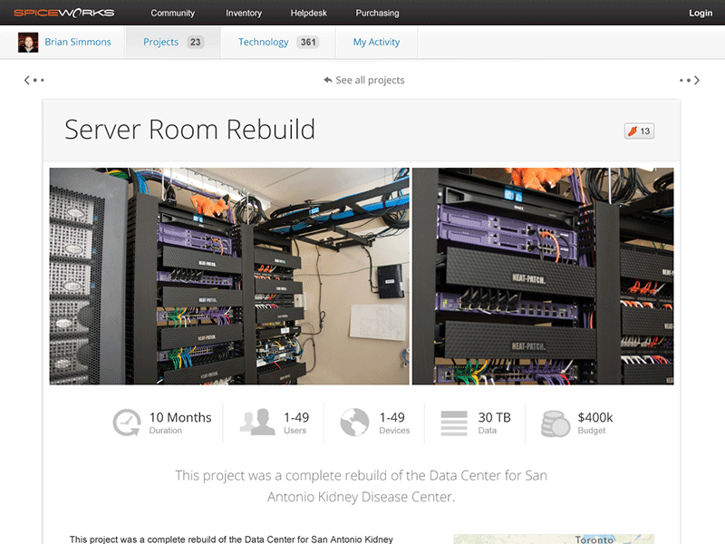 (GIF) Project for IT Profile by Jake Reed for Spiceworks on Dribbble