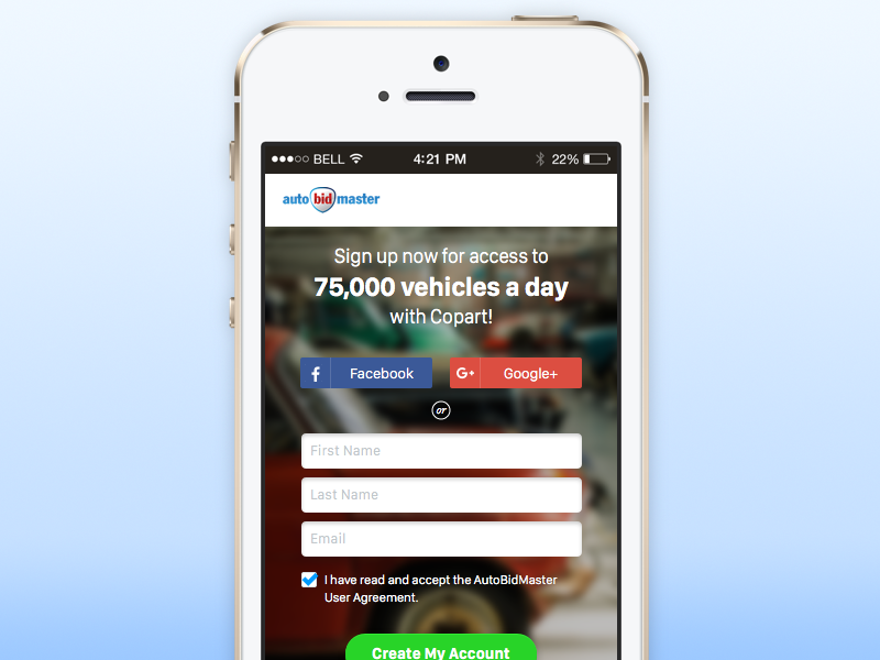 Landing Page mockup (mobile) by Robert Tayco on Dribbble
