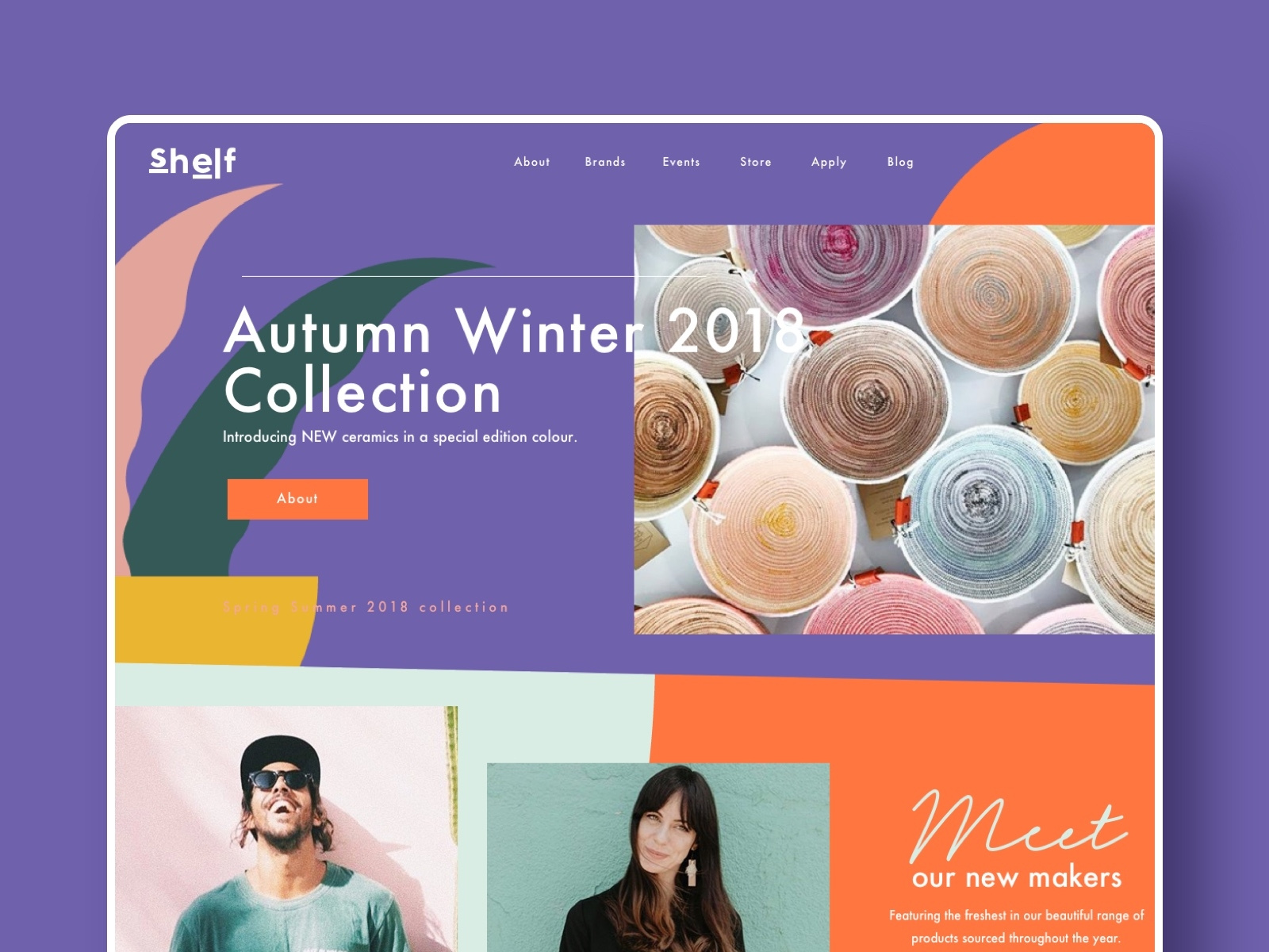 Shelf Website by Natalia Perla on Dribbble