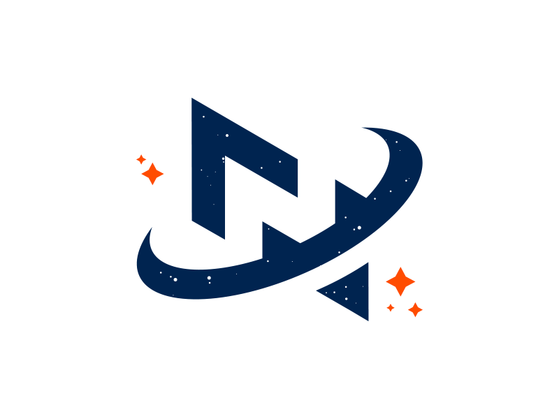 N + Space Logo by Chez Did's🌺 on Dribbble
