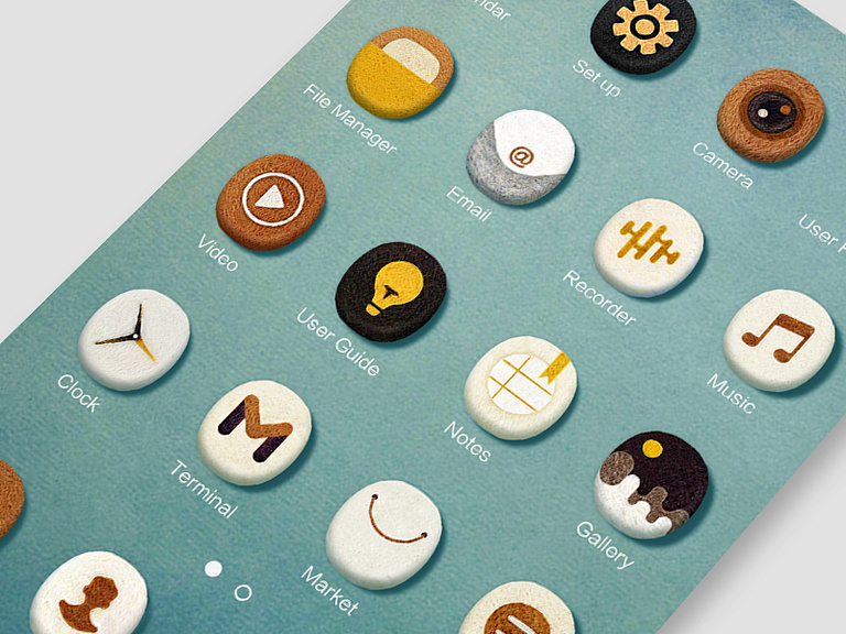 Handmade felt mobile desktop by YH.Sun on Dribbble