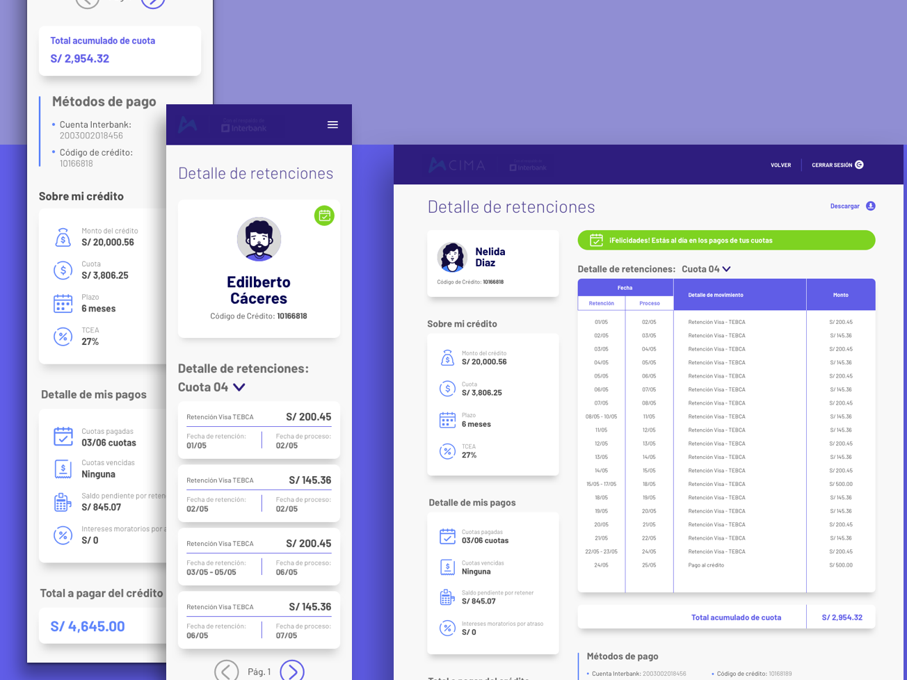 Account statement by Fernando on Dribbble