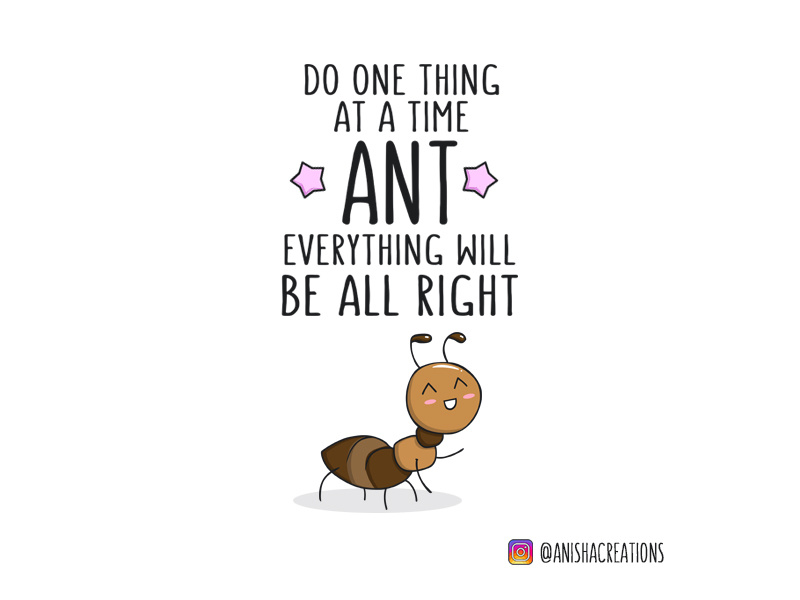 Motivational Ant by Ana Villanueva on Dribbble