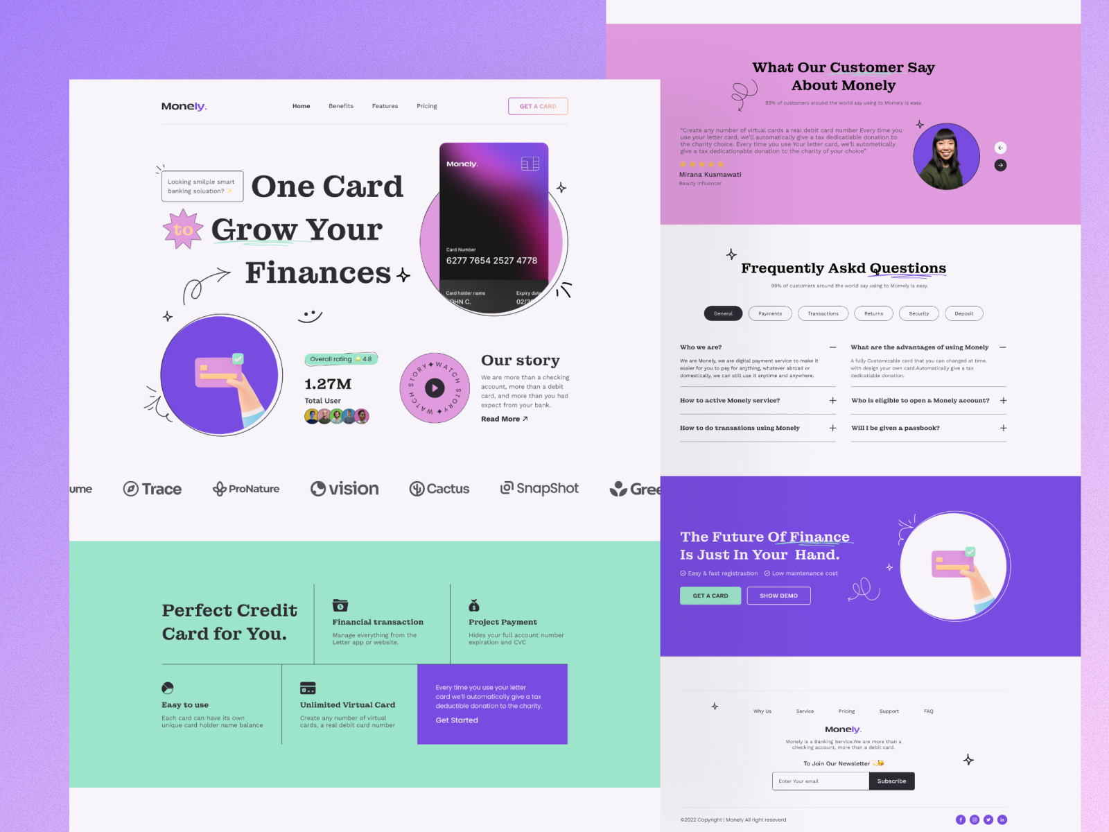 Credit Card Service Website by Nayem Nawaf on Dribbble