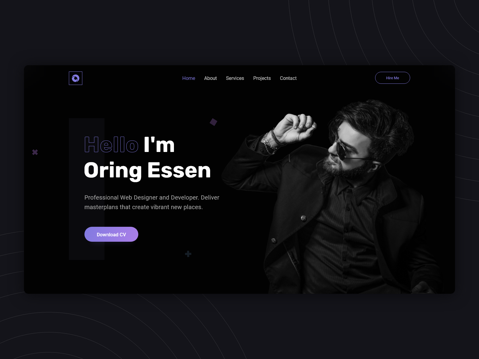 Oring - Personal CV/Resume Site by Dulon Das on Dribbble