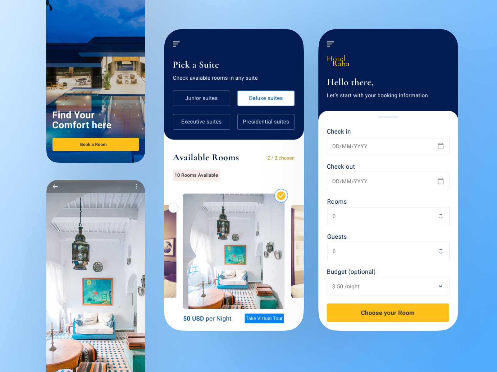 Hotel Booking by Rasheedat Usman on Dribbble