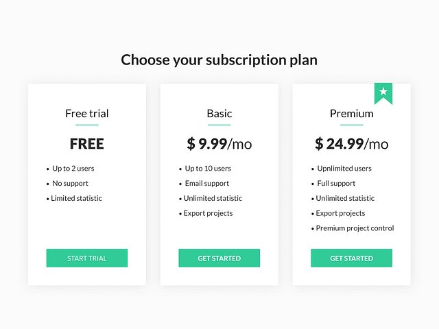 Subscription Plans designs, themes, templates and downloadable graphic ...