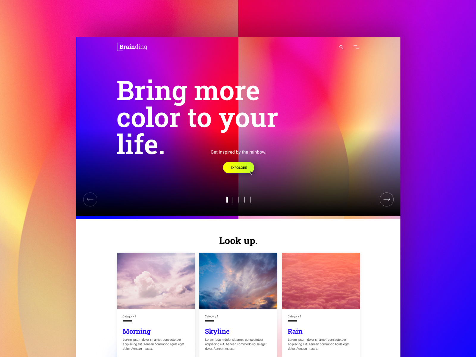 Brainding. Configurate your colors. by Leonie Lawniczak on Dribbble