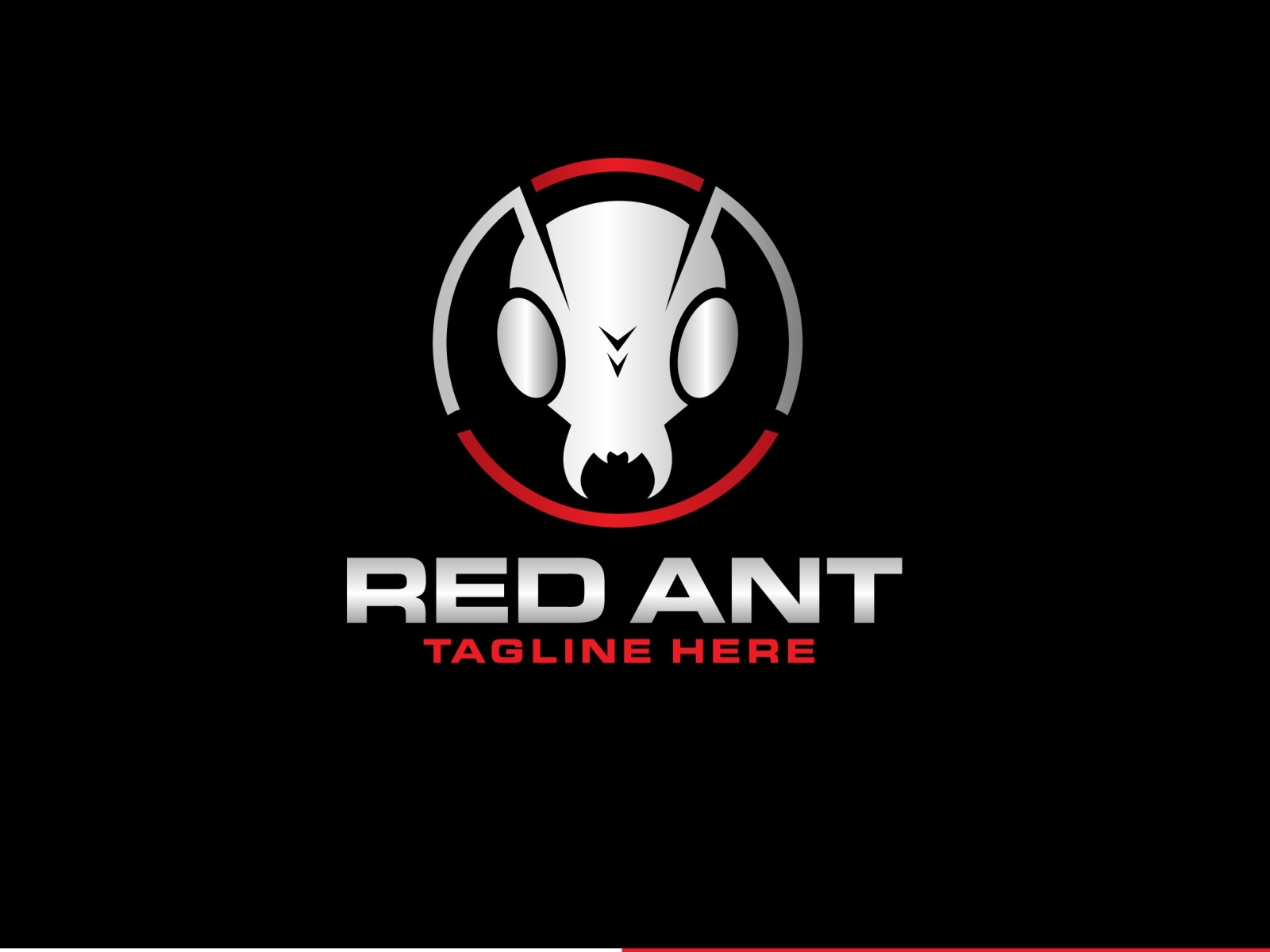 red ant logo by VX grafis on Dribbble