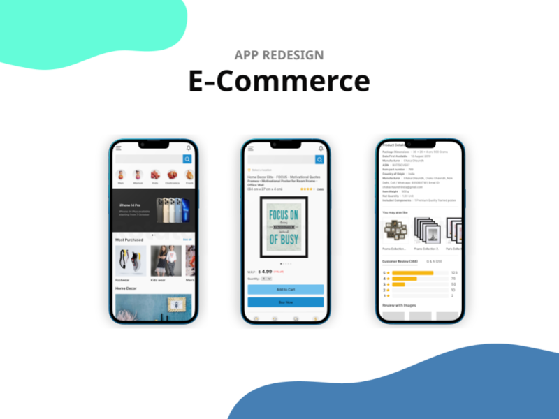 E-commerce App Redesign by Syed Himaayath on Dribbble