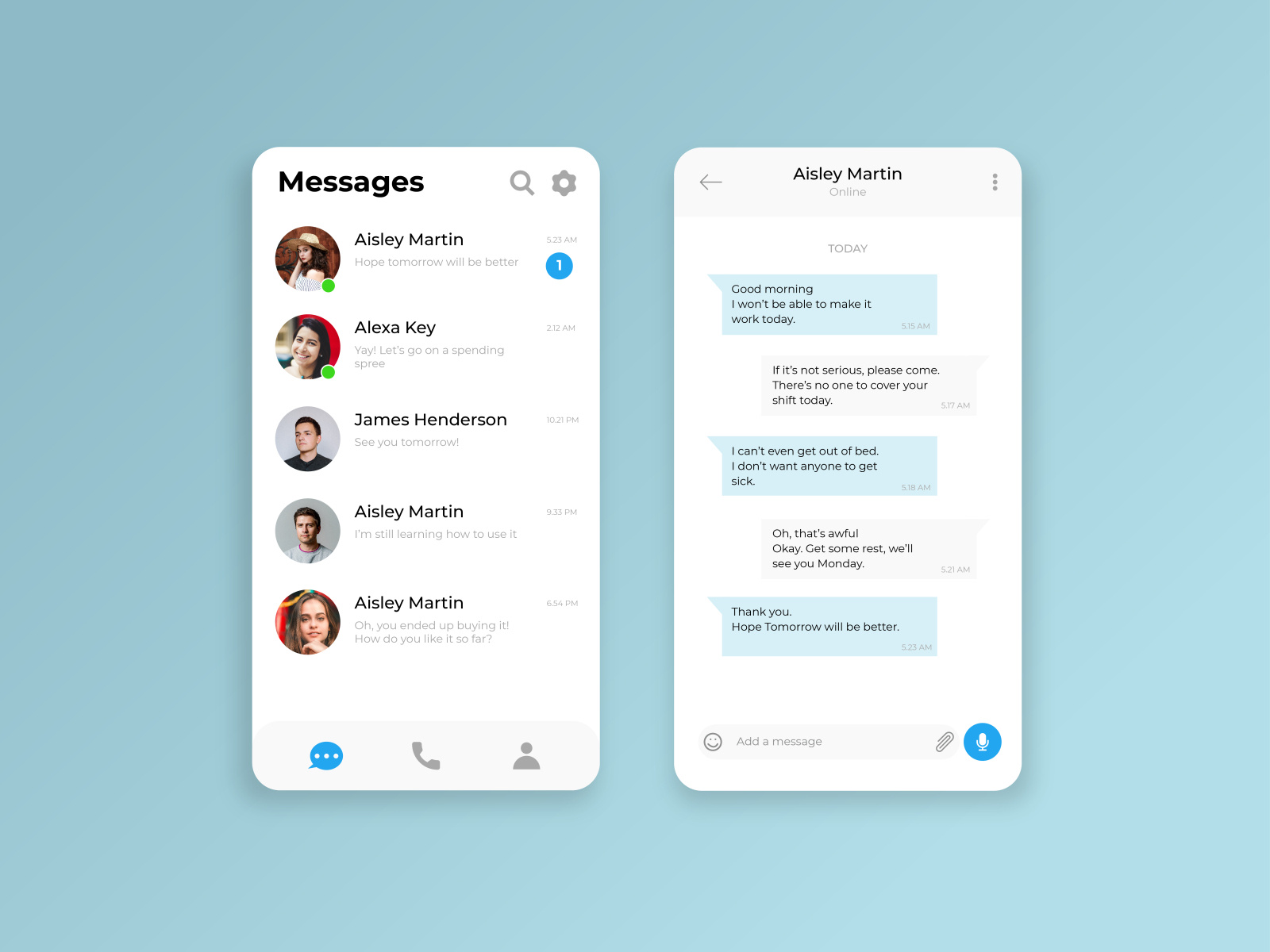 Direct Message by Bayu Wahyudan on Dribbble