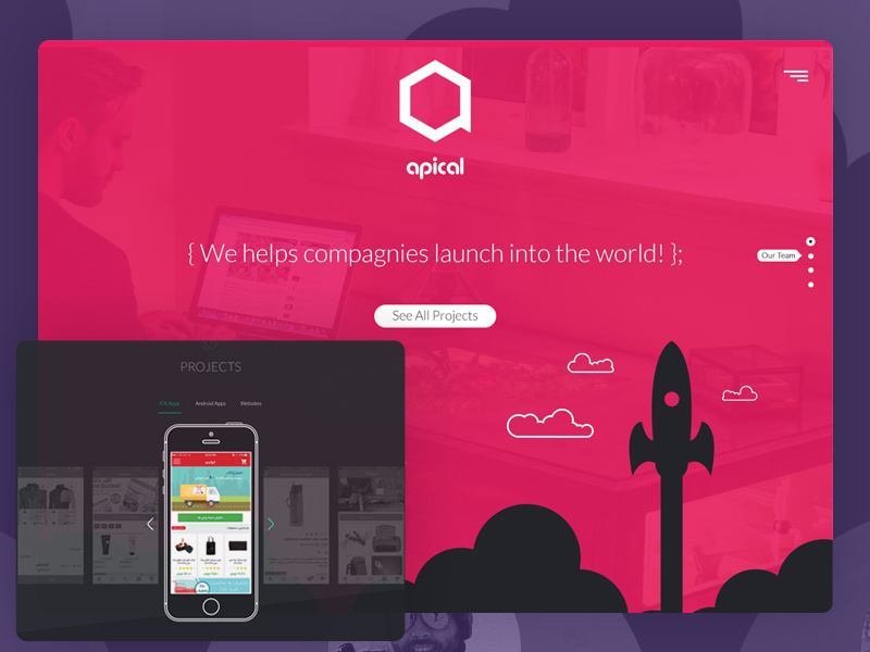 Apical Team Website by Danial Ghahremani on Dribbble