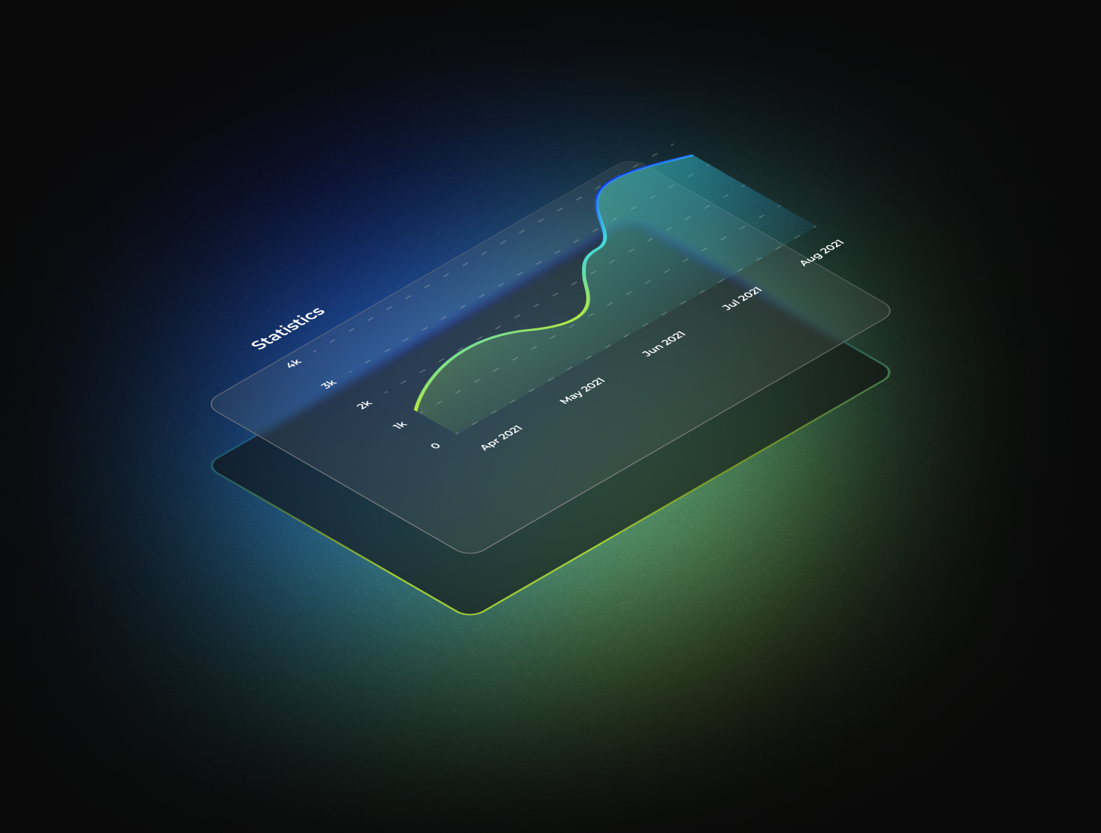 Statistics card illustration by Hanna Samar on Dribbble