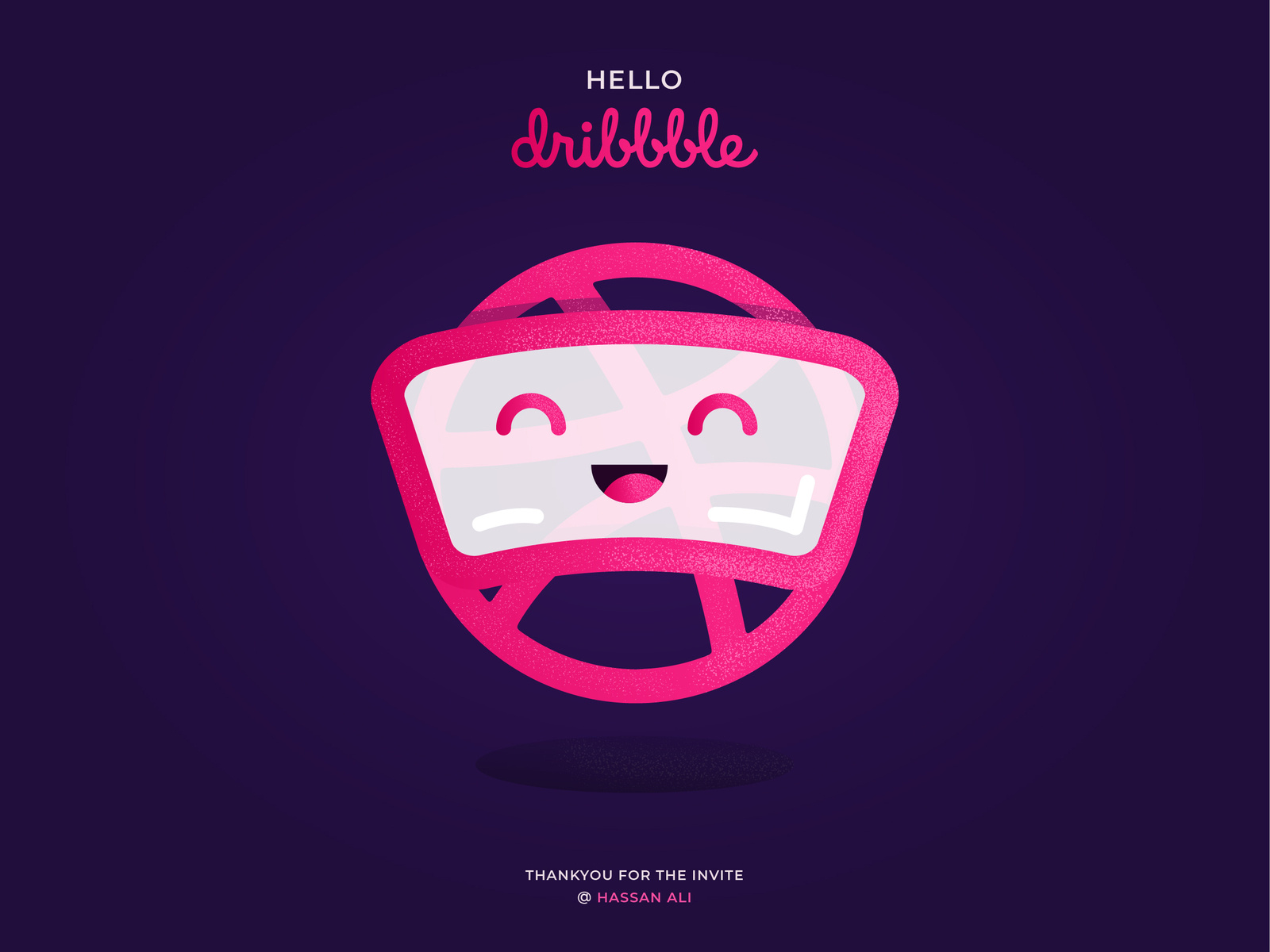 Hello Dribbble by Tanzeel Rahman on Dribbble