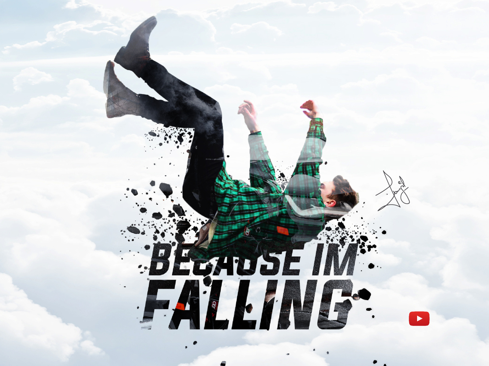 Falling - Double Exposure Effect by Tanzeel Rahman on Dribbble