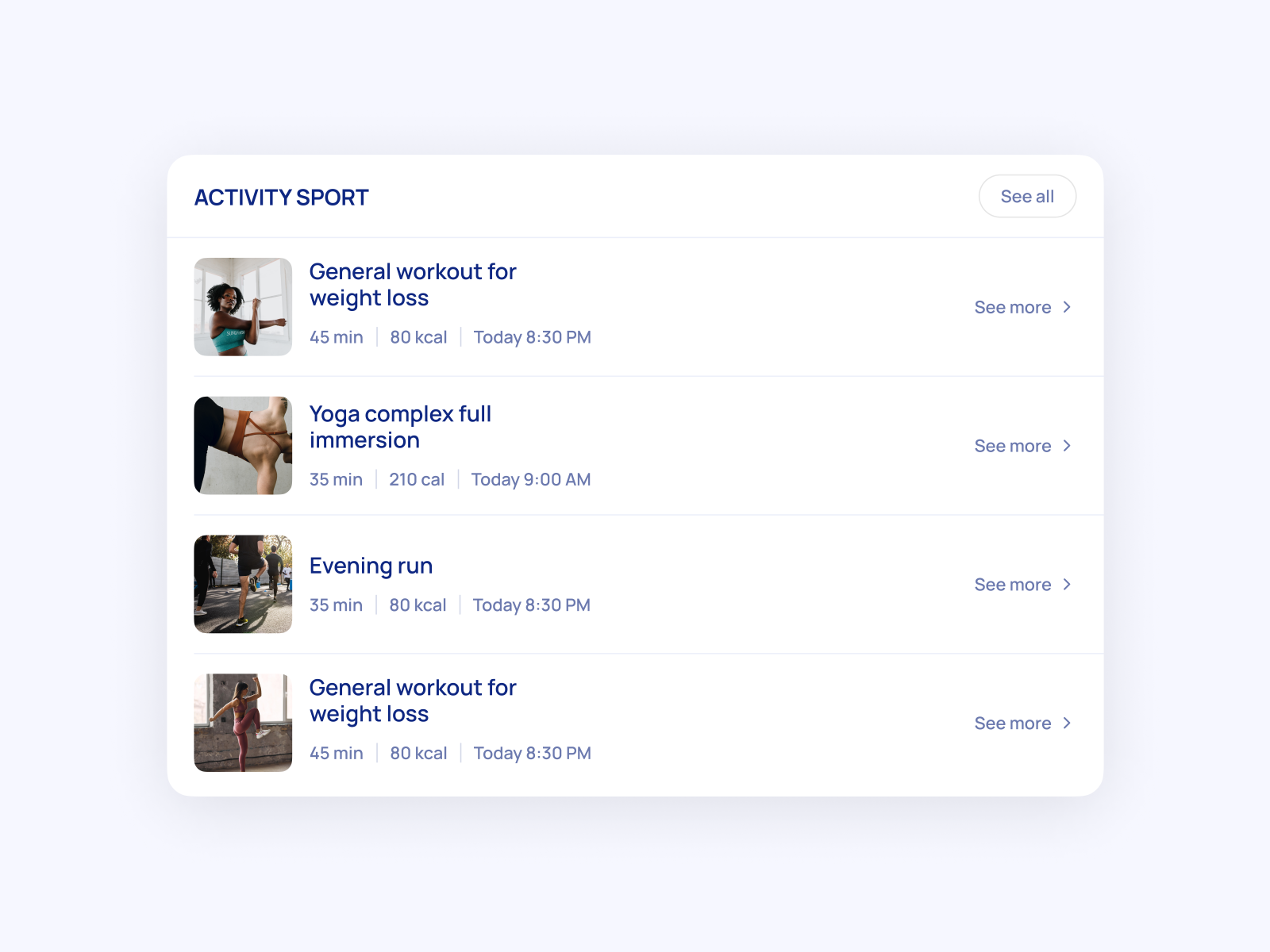 Activity History - Interface element by Roma Muzurov on Dribbble