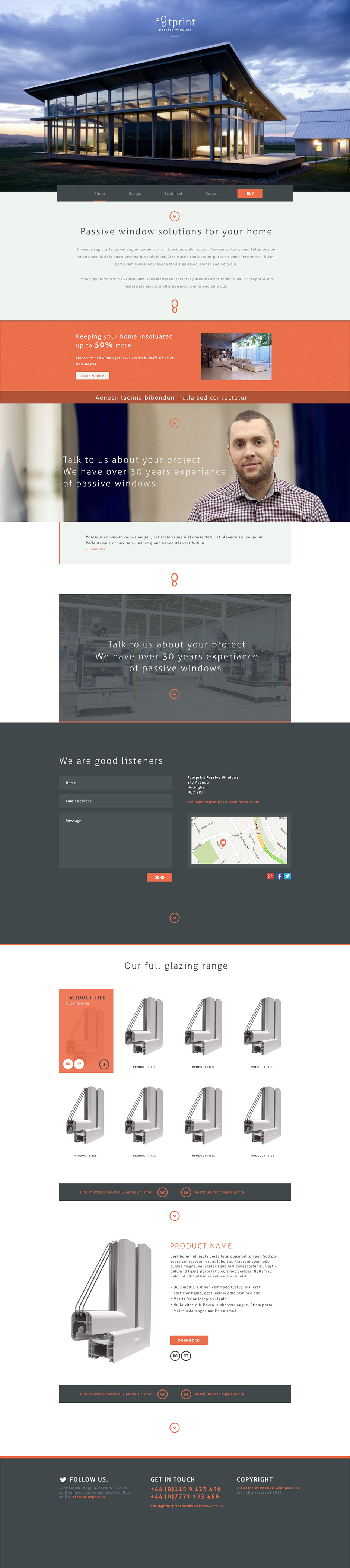 Website | Footprint home screen by Christopher Bailey on Dribbble