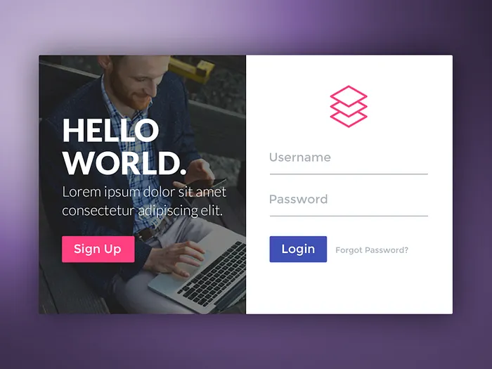 Login Signup designs, themes, templates and downloadable graphic ...