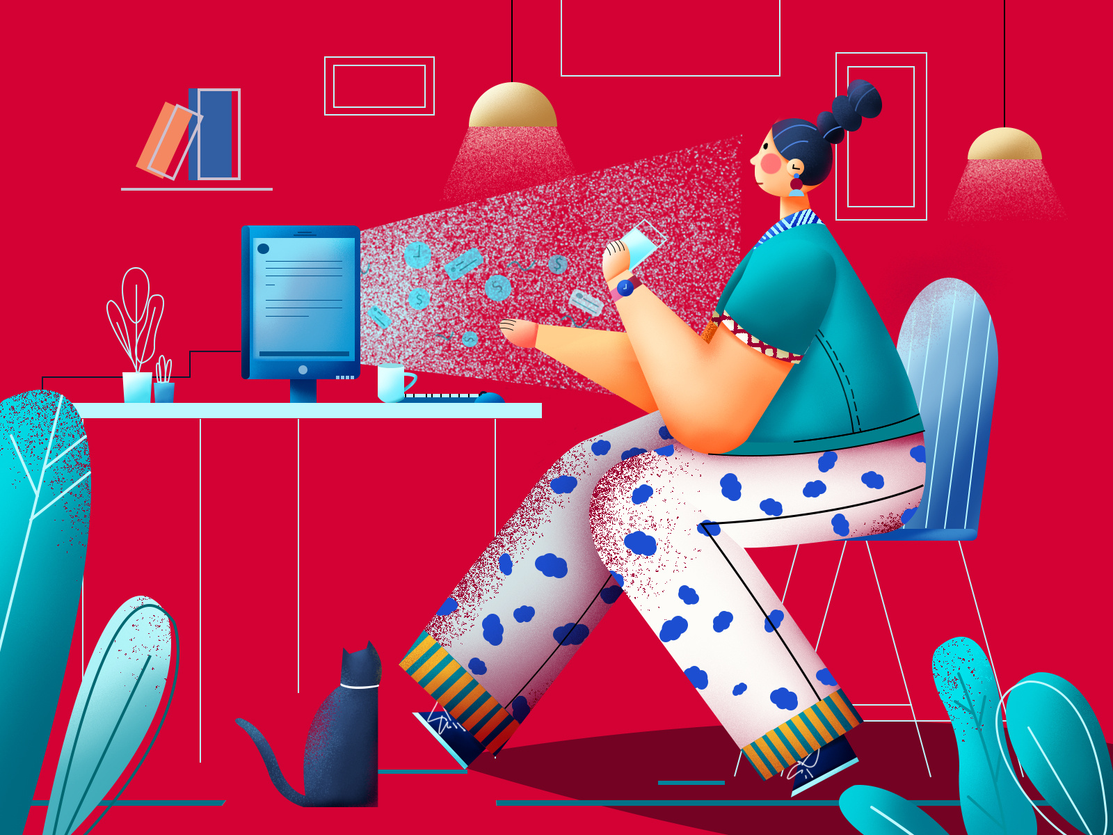 work day by wanwanyouyou on Dribbble