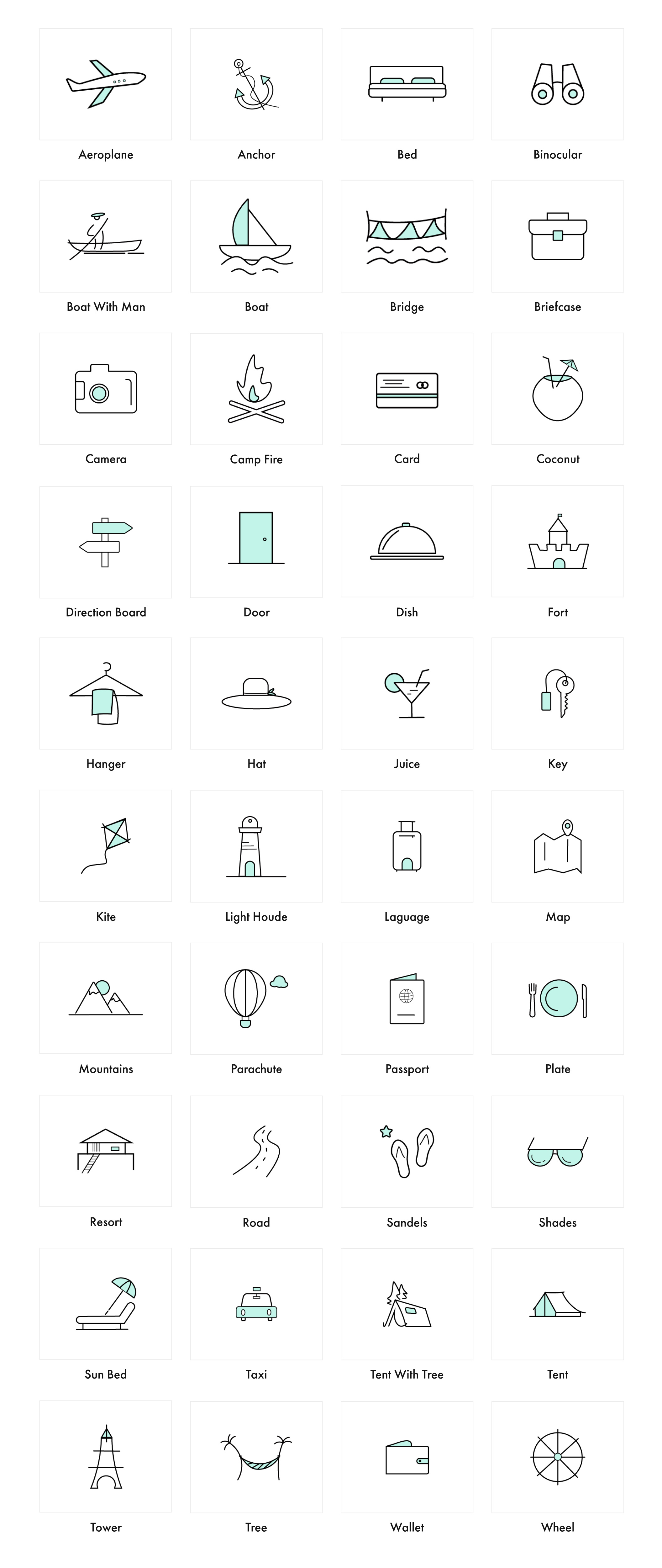Travel Icons by Wow Design on Dribbble