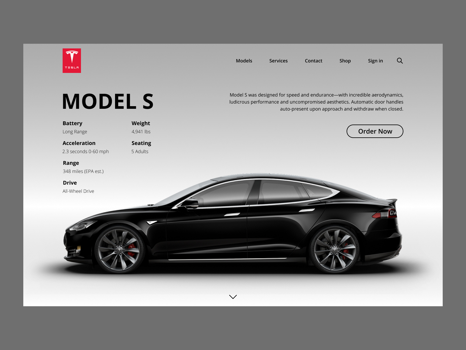 Tesla landing page concept. by Mardony Porto on Dribbble
