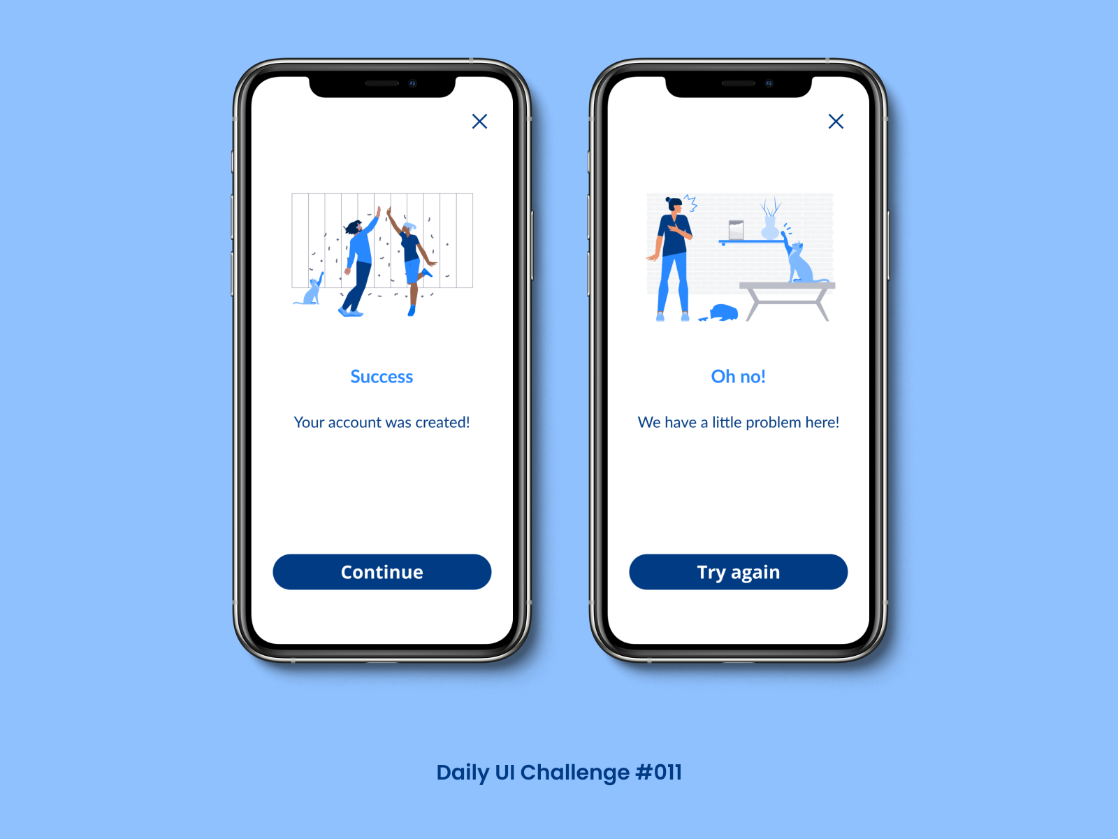 #DailyUI #011 - Flash Message by Mardony Porto on Dribbble