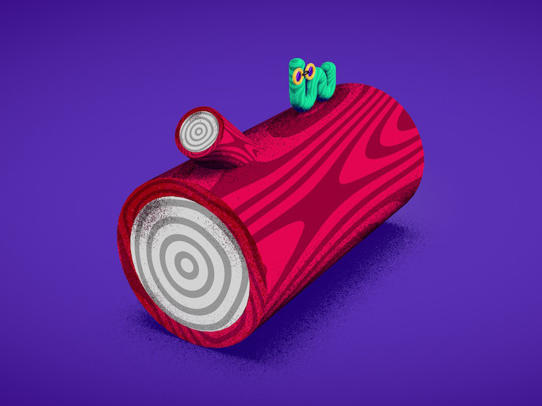 Wood&worm by Eddison Hui on Dribbble