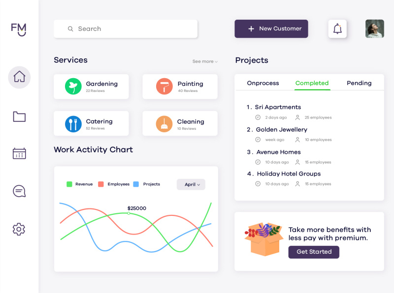 Facility Management UI by suresh krishna on Dribbble