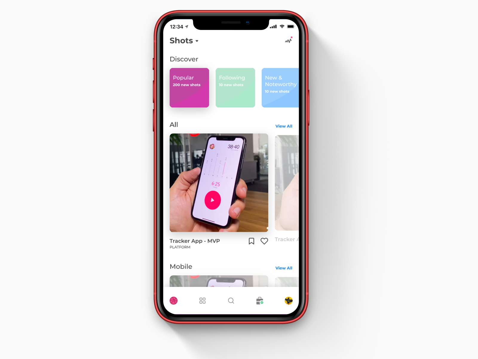 Dribble App by Subramanian Kalyan on Dribbble