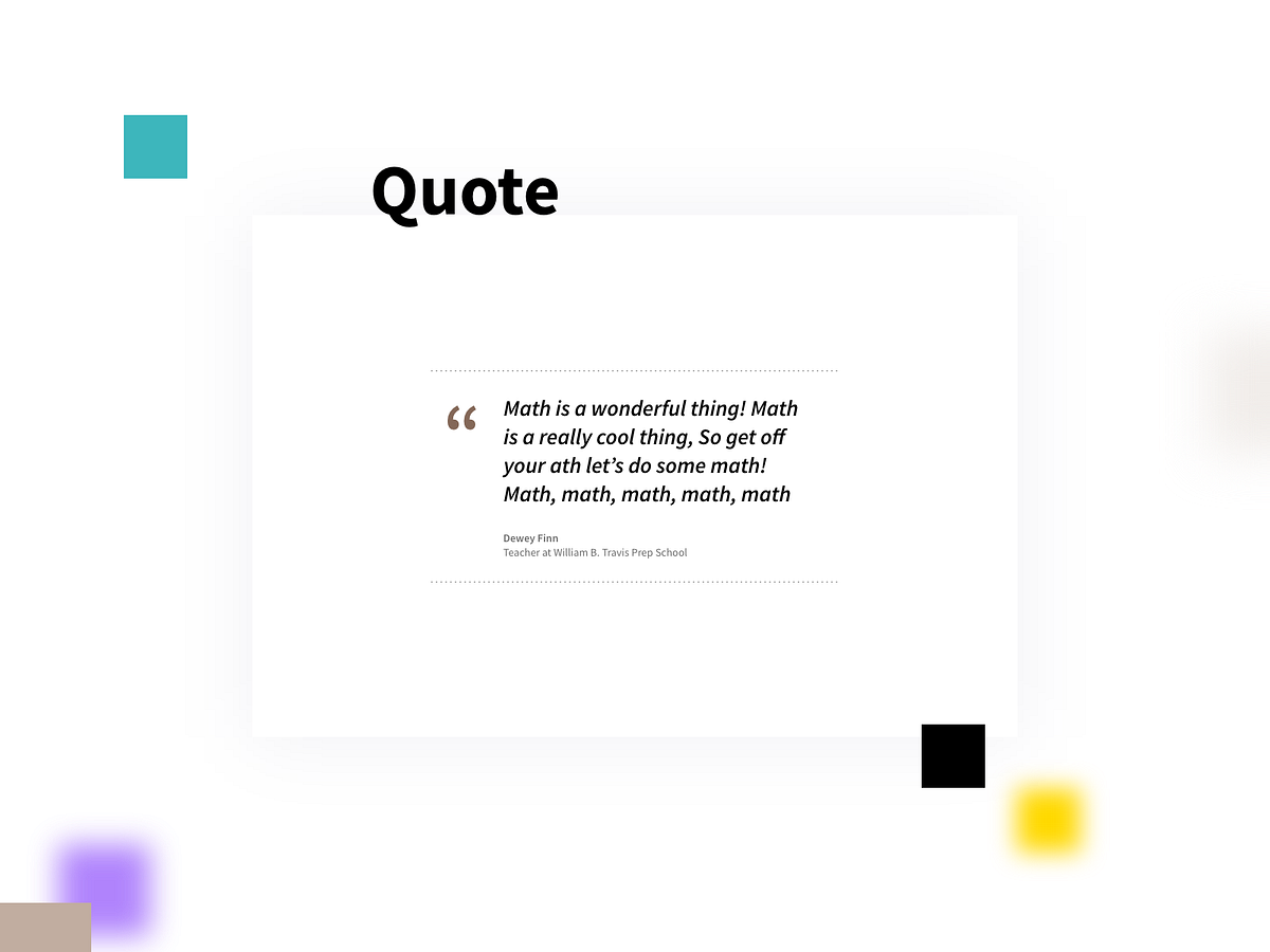 Browse thousands of Quotation images for design inspiration | Dribbble