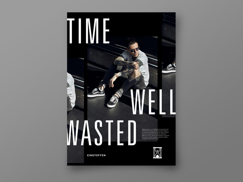 Time Well Wasted Poster by Andrés Briganti on Dribbble