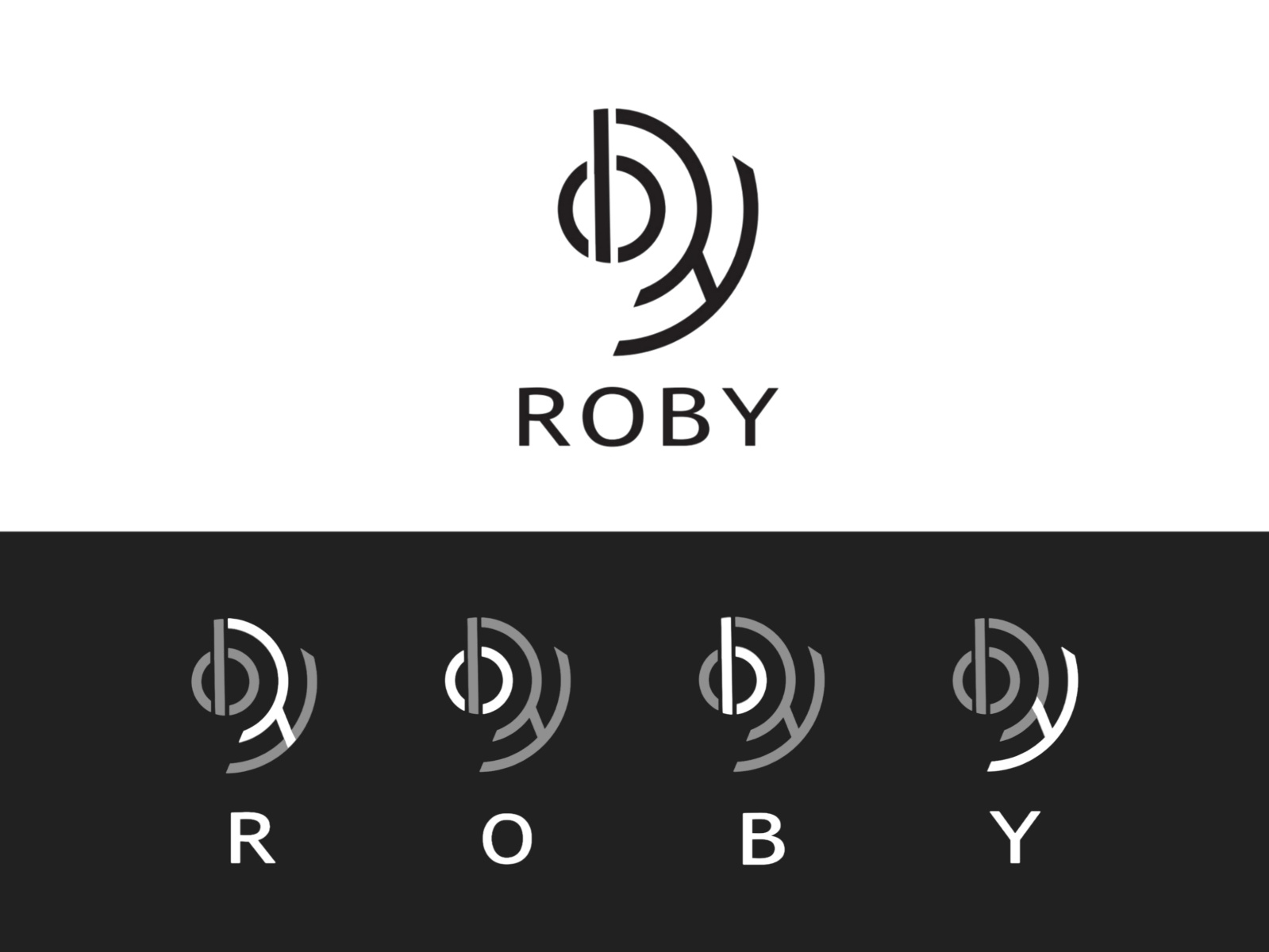 Logo YOUR NAME | Roby by Robyna Mu'min on Dribbble