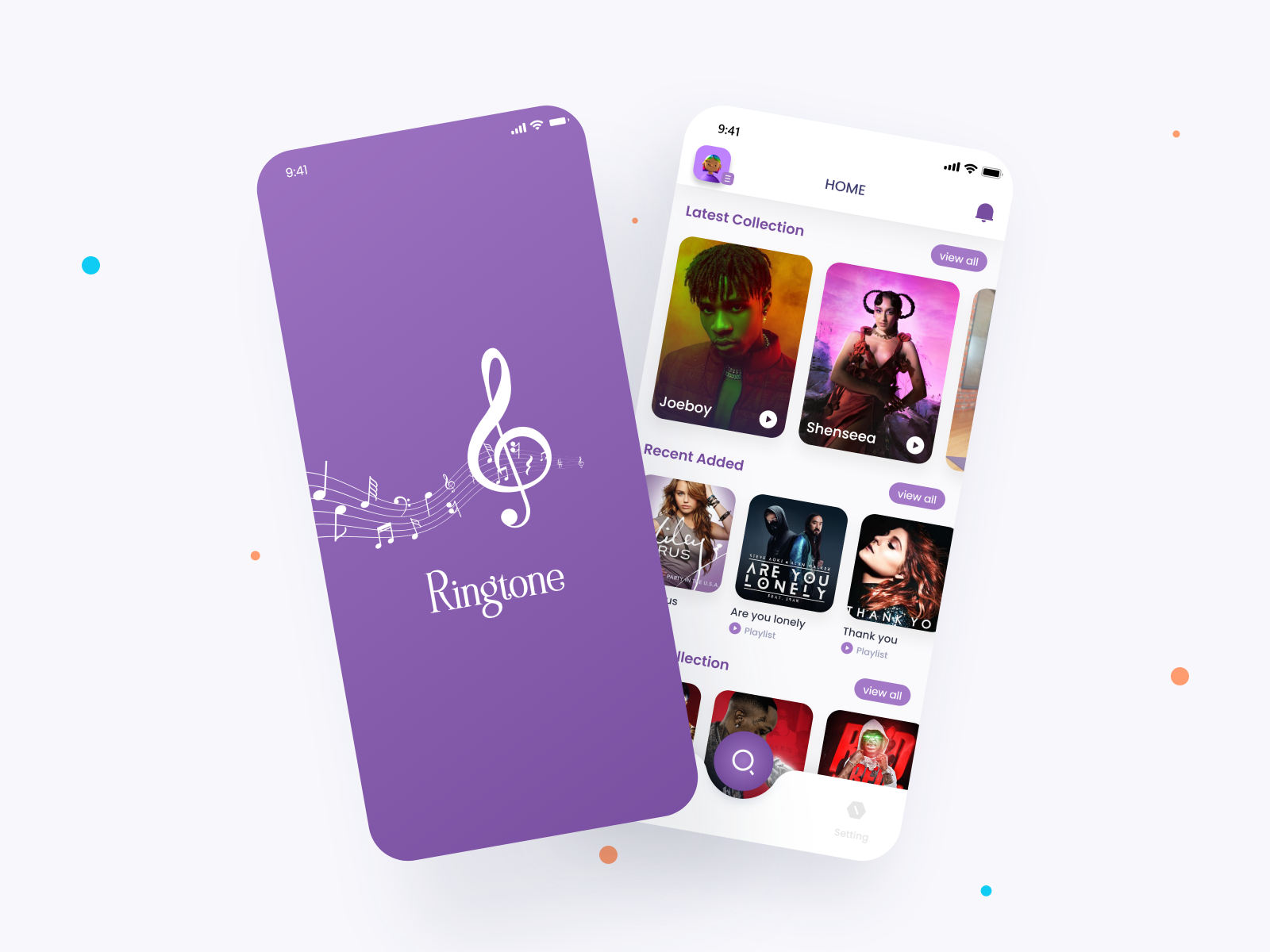 Ringtone App by thisuix on Dribbble