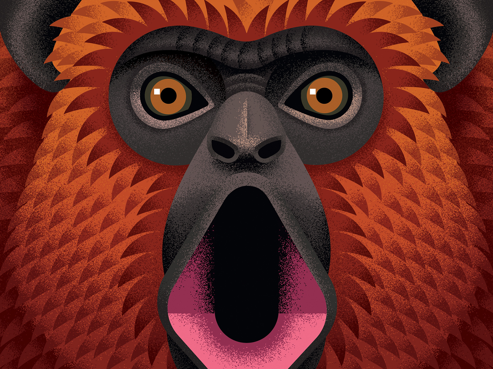 Howler Monkey by Ana Miminoshvili on Dribbble