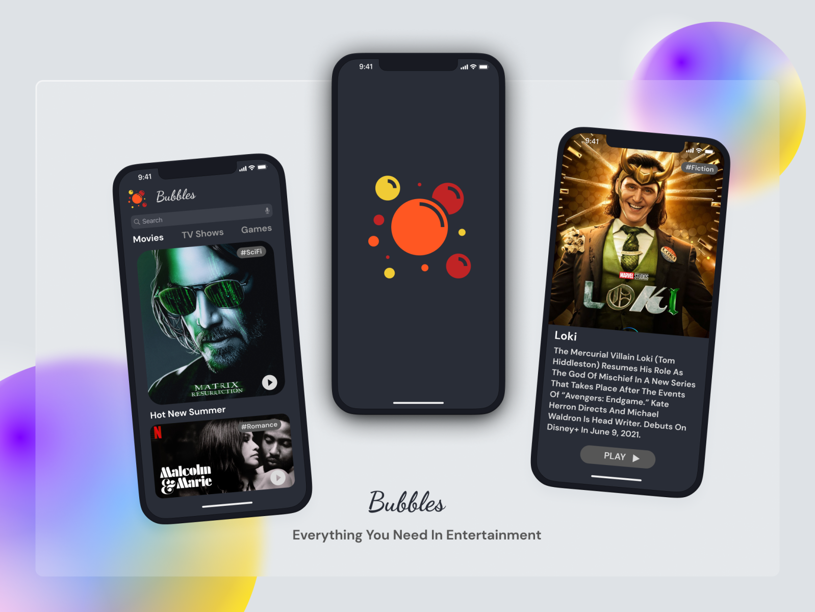 Bubbles - iOS Entertainment App by Ian Mathaiya on Dribbble