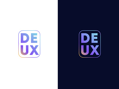 DEUX Logo Exploration by Jahid Hasan on Dribbble