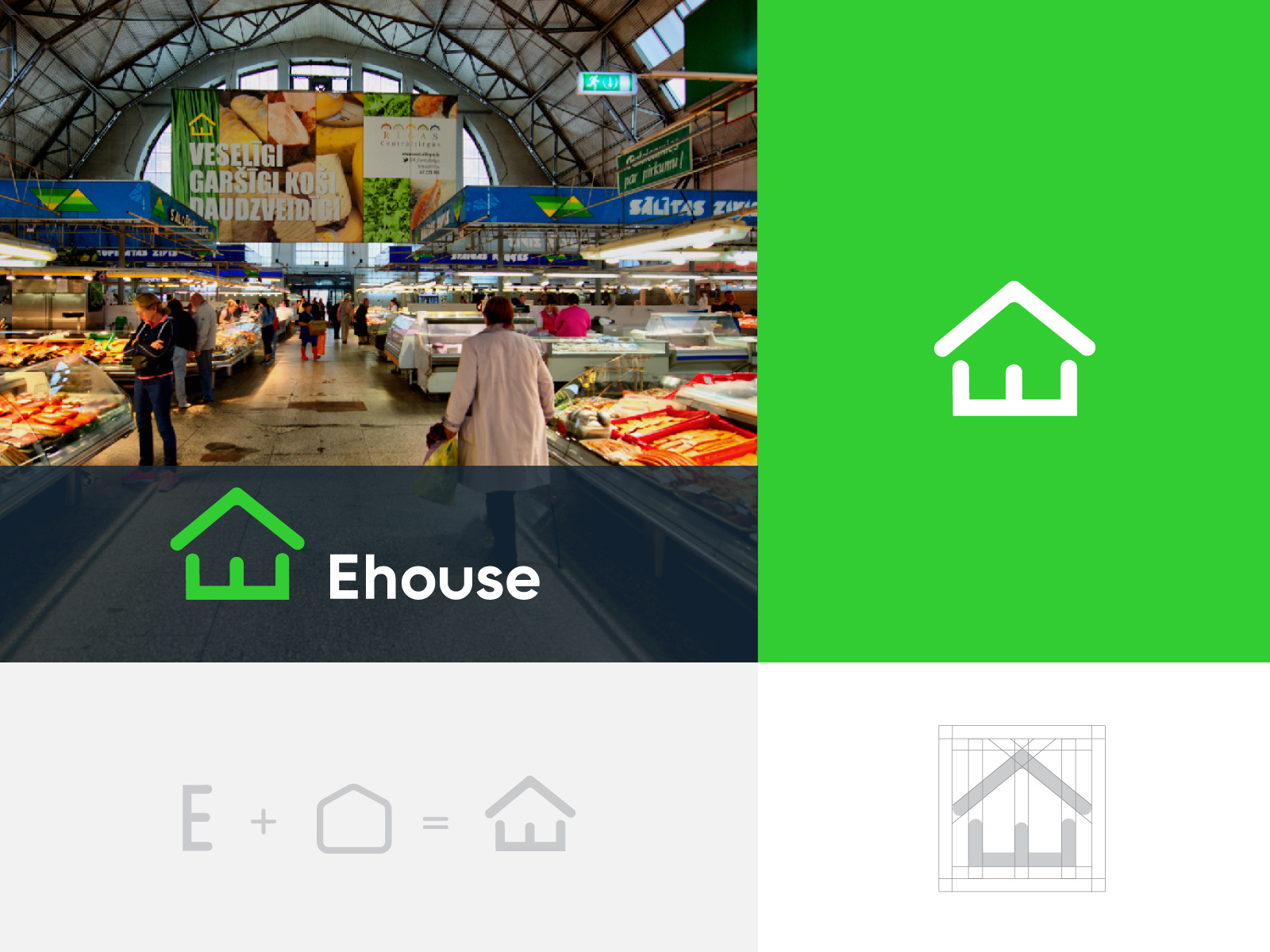 Ehouse e commerce Logo | Chainshop Logo by Jahid Hasan on Dribbble